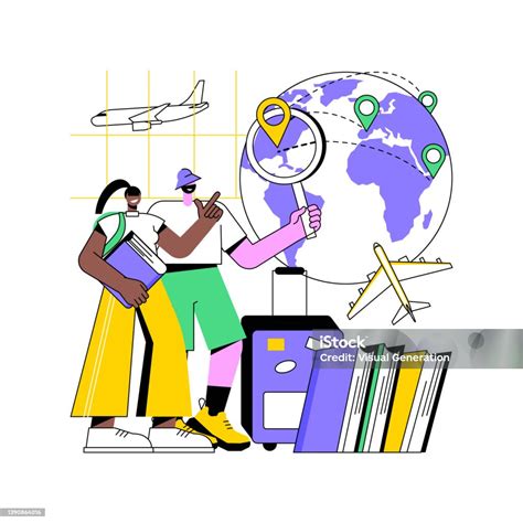 Ilustración De Ilustración Vectorial De Concepto Abstracto De Turismo