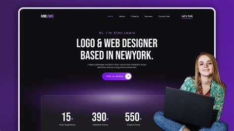 Build A Complete Responsive Personal Portfolio Website Using Html Css And Javascript Youtube