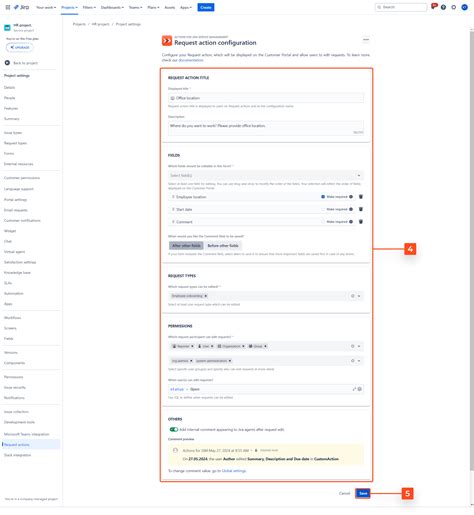 Managing Request Actions