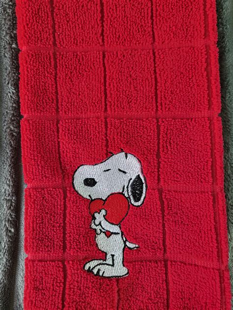 Snoopy Kitchen Towels Etsy
