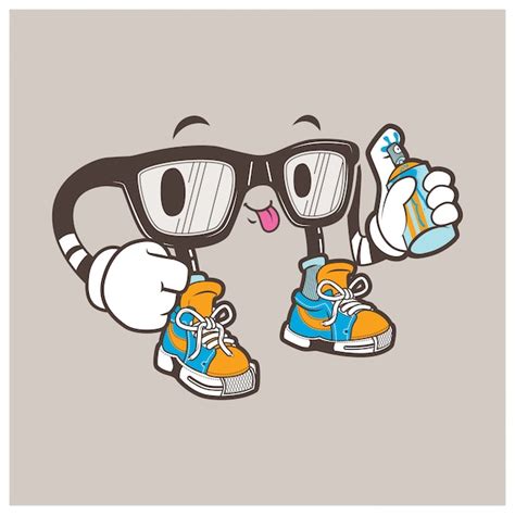 Premium Vector Cool Nerd Glasses Mascot