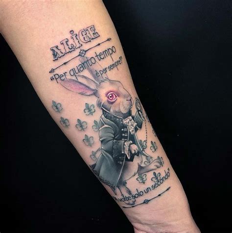 Alice In Wonderland Sleeve Tattoos