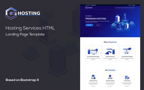 revcloud cloud hosting html react vue and figma landing page template
