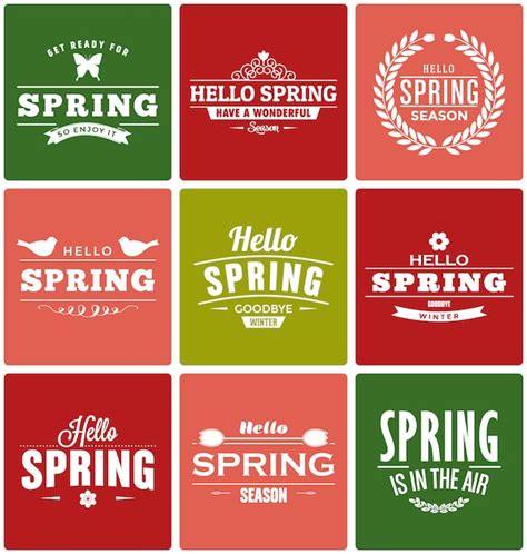 Free Vector Spring Designs Collection
