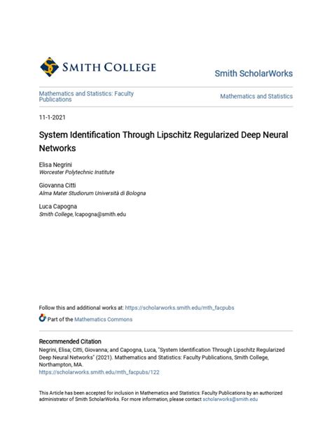 System Identification Through Lipschitz Regularized Deep Neural N Pdf