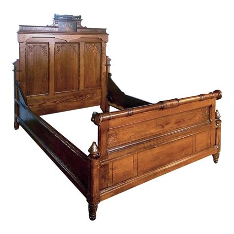 1870s Modern Gothic Bedstead Attributed To Kimbel And Cabus Modern Gothic Vintage Bed Modern