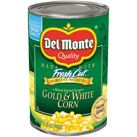 Del Monte Corn Gold And White Whole Kernel Sweet Harvest Selects 15