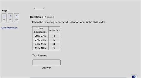 Solved Given The Following Frequency Distribution What Is Chegg