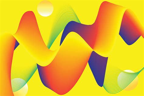 Colorful Gradient Wave Abstract Background Modern Poster With Gradient 3d Flow Shape