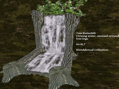 Second Life Marketplace Tree Waterfall
