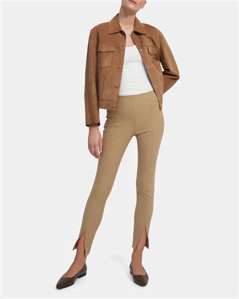 Eco Stretch Cotton Slit Legging Theory