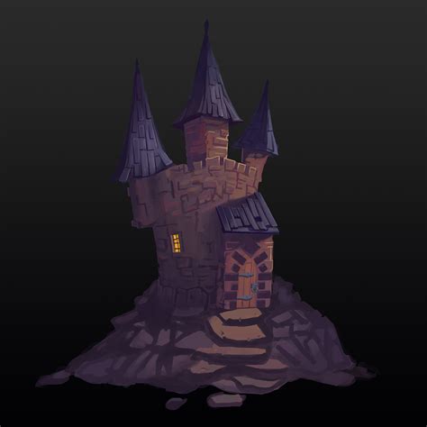 Иллюстрация Ghost House в стиле 2d Game Dev компьютерная графика