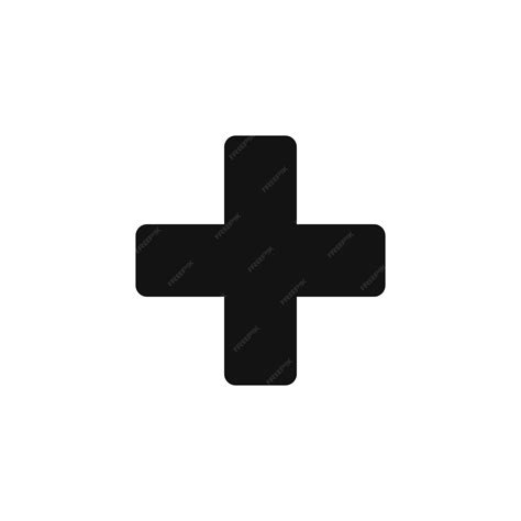 Premium Vector Plus Icon Flat Design Template Vector