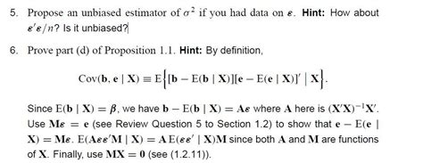 5 Propose An Unbiased Estimator Of O2 If You Had