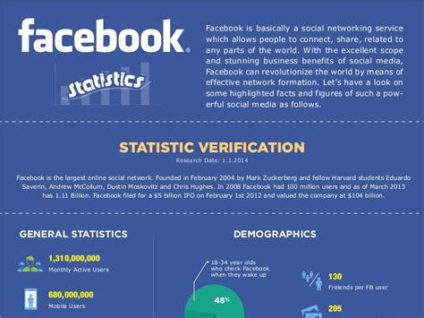 Facebook Statistic 2013