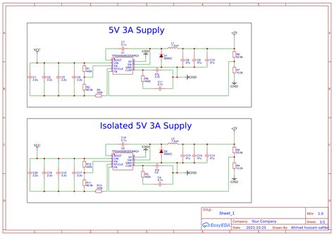 5v and 3 3v power supply oshwlab