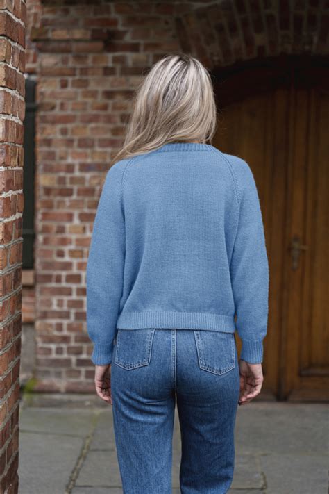 Strikkemekkano Dsa Ultimate Genser Isblå 118 01b