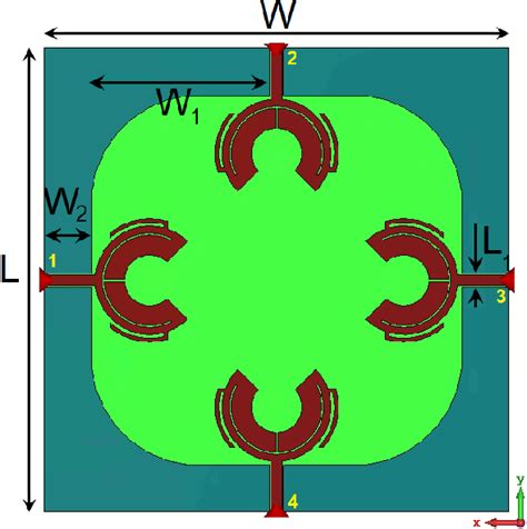 The Investigated Uwb Mimo Antenna Configuration Download Scientific Diagram
