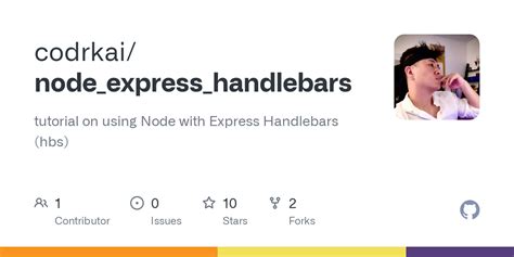 GitHub Codrkai Node Express Handlebars Tutorial On Using Node With Express Handlebars Hbs