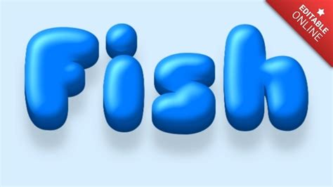 Fish Text Effect Generator