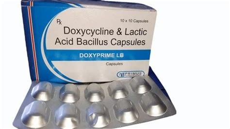 Doxycycline 100 Mg Lactic Acid Bacillus Capsule At Rs 1200 Box