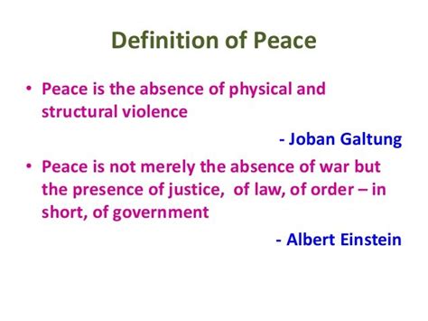 What Is The Best Definition Of Peace Researchgate