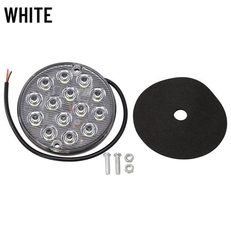 Noen Round Led Tail Light Car Light Abs Material Bright Flash Dc 12v