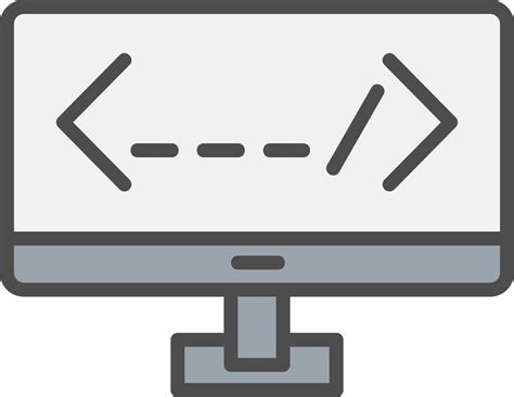 Computer Monitor Vector Icon 15989708 Vector Art At Vecteezy
