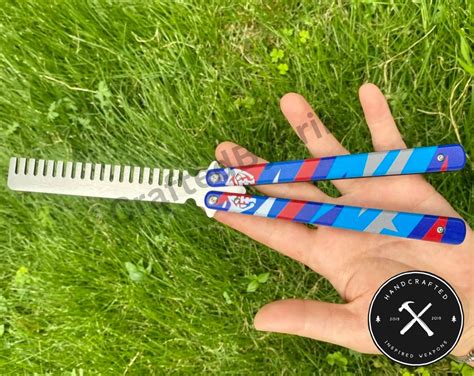 Yoru Comb Knife Valorant Inspired Knife Balisong Valorant Etsy Australia