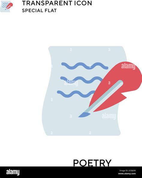 Poetry Vector Icon Flat Style Illustration Eps 10 Vector Stock Vector