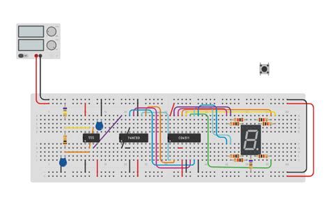 Circuit Design Contador Tinkercad
