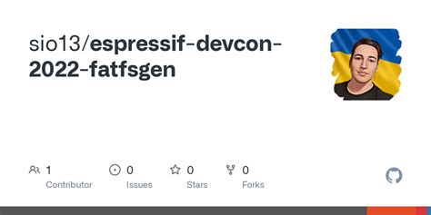 Github Sio13espressif Devcon 2022 Fatfsgen