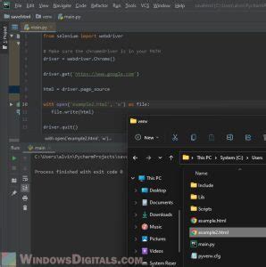 Downloading HTML From A Website