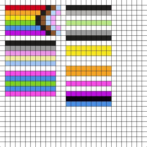 Pride Flags Perler Bead Pattern Bead Sprites Misc Fuse Bead Patterns
