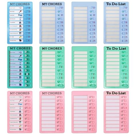 4pcs Tabela De Tarefas Para Adultos Lista De Tarefas Lista De Tarefas