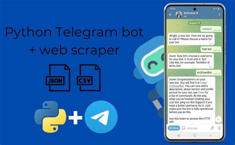 Write telegram bot in python additional web scraper by Imshizer | Fiverr
