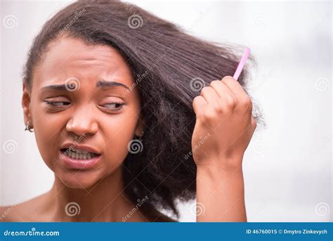 Beautiful Dark Skinned Girl Stock Image Image Of African Lady 46760015