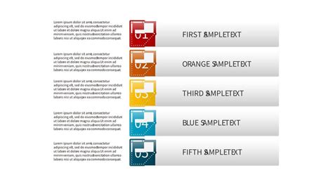 Set Of Four Different Colored Banners Google Slide Theme And Powerpoint Template Slidedocs