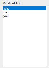 C Replace Words In A TextBox Using Items Of A ListBox As The Source Stack Overflow