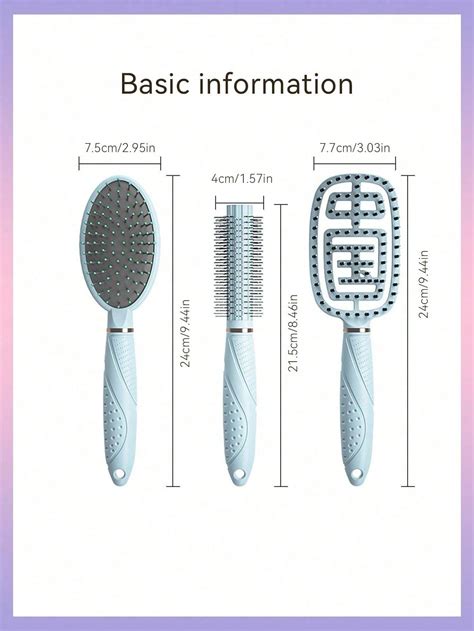 1pc Womens And Mens Anti Static Comb Curling Comb Air Cushion Comb
