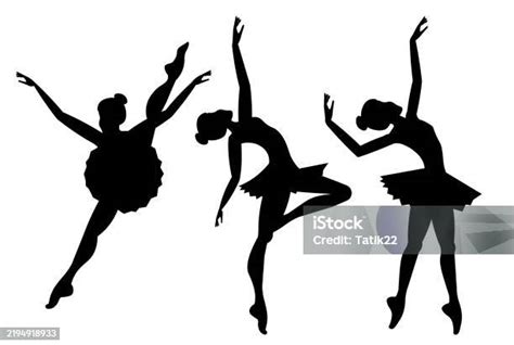 벡터 사람들 발레 댄서 아이콘입니다 발레리나의 실루엣 우아한 발레리나가 발레를 춤춥니다 고립 된 벡터 일러스트 레이 션 가냘픈에 대한 스톡 벡터 아트 및 기타 이미지