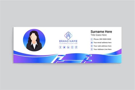 Premium Vector Real Estate Email Signature Design