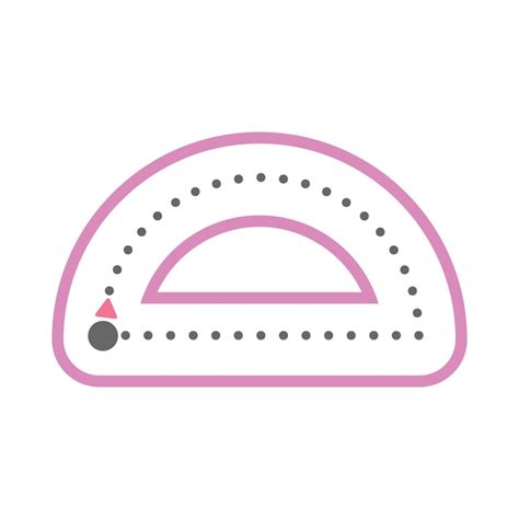 그리기 연습을 위한 미취학 아동 및 유치원 어린이를 위한 추적 선을 위한 점선 반원 모양 프리미엄 벡터