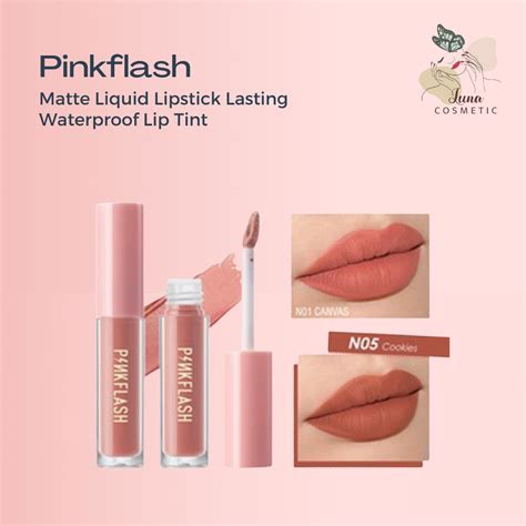 Jual Pinkflash Lasting Matte Waterproff Soft Lipcream Lembut Lipstick