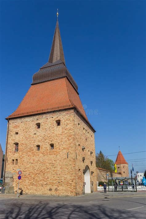 Historic City Gate Steintor In The Center Of Rostock Editorial Stock
