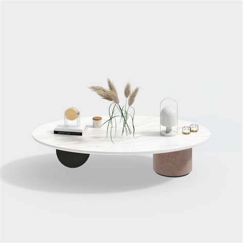 法式奶油风茶几3d模型下载 茶几 茶座3d模型下载 免费3dmax模型库 酷家乐