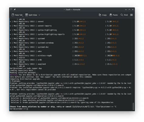 Hey Guys I Ran Into My First Zypper Package Conflict Concerning Python