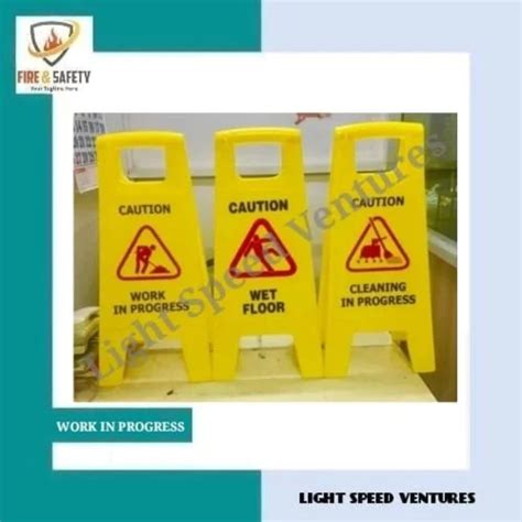 Yellow Floor Safety Signs Material Pvc At Best Price In Ahmedabad