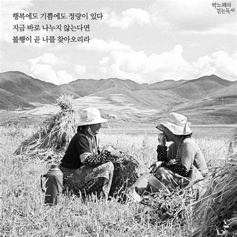 좋은 글 공유 박노해의 걷는 독서 칼 융[인스타그램] 네이버 블로그