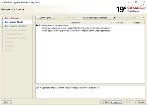 oracle 12c to 19c database upgrade using dbua bizanalytix